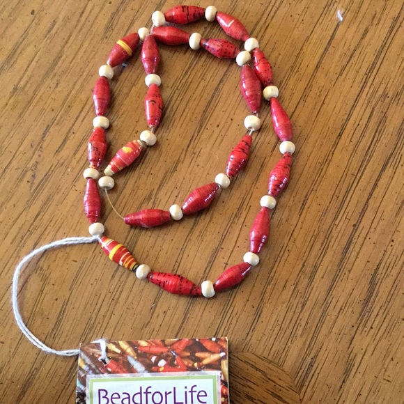 Handmade | Jewelry | Bead For Life Paper Hand Made Bead Necklace | Poshmark